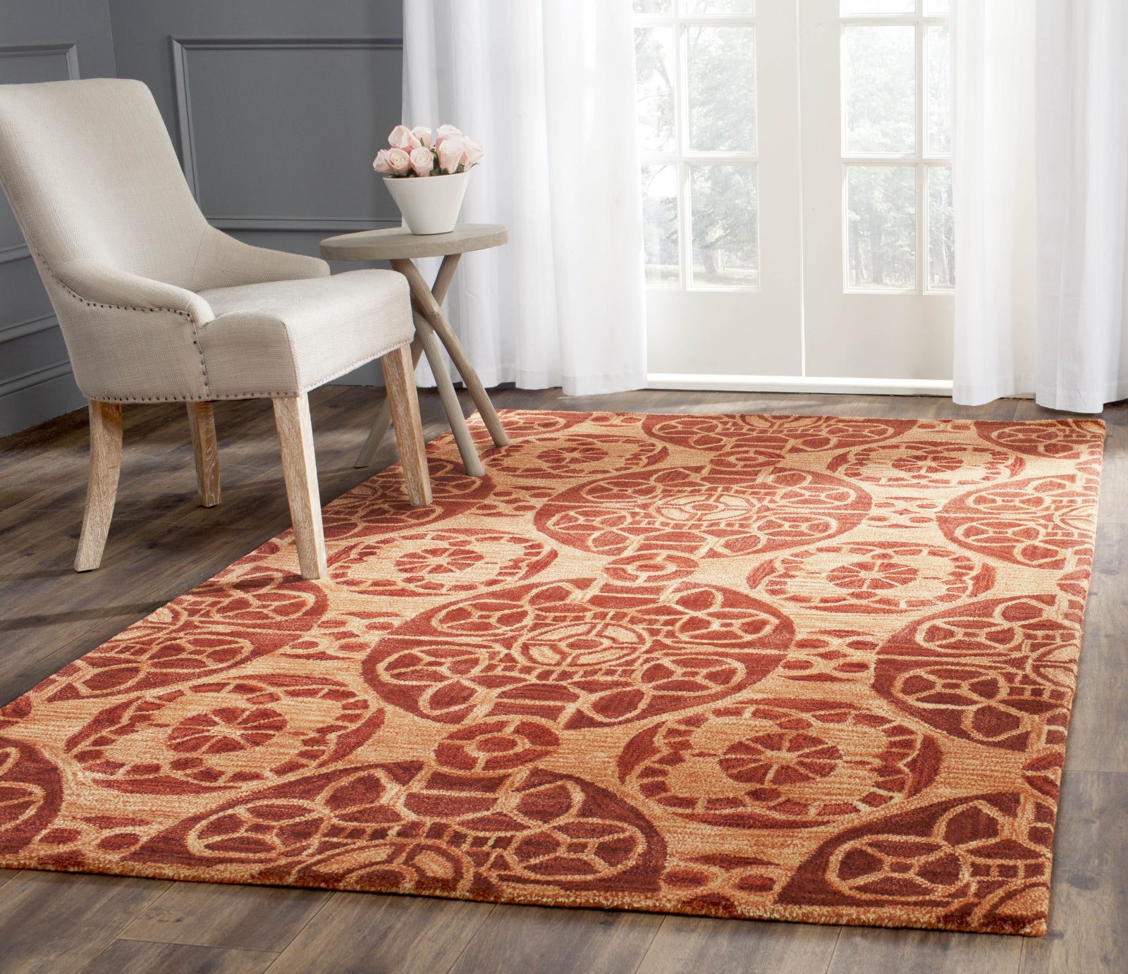 Safavieh Wyndham Irina Cinnamon Area Rug – Incredible Rugs and Decor