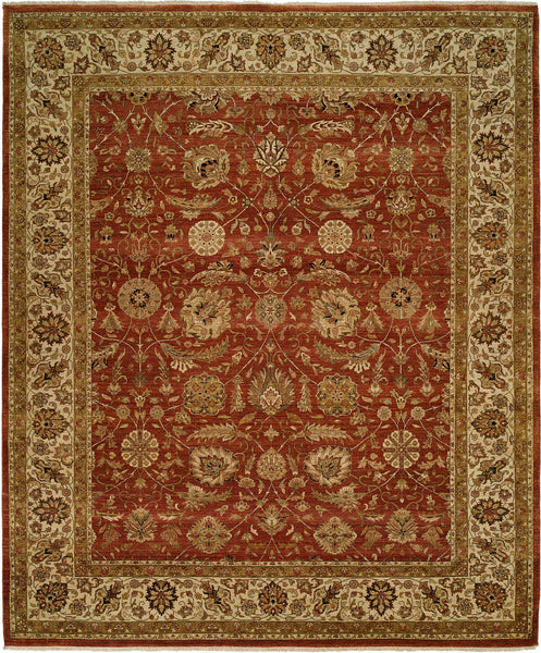 Kalaty Shajahan SJ-467 Rust/Ivory Area Rug – Incredible Rugs and Decor