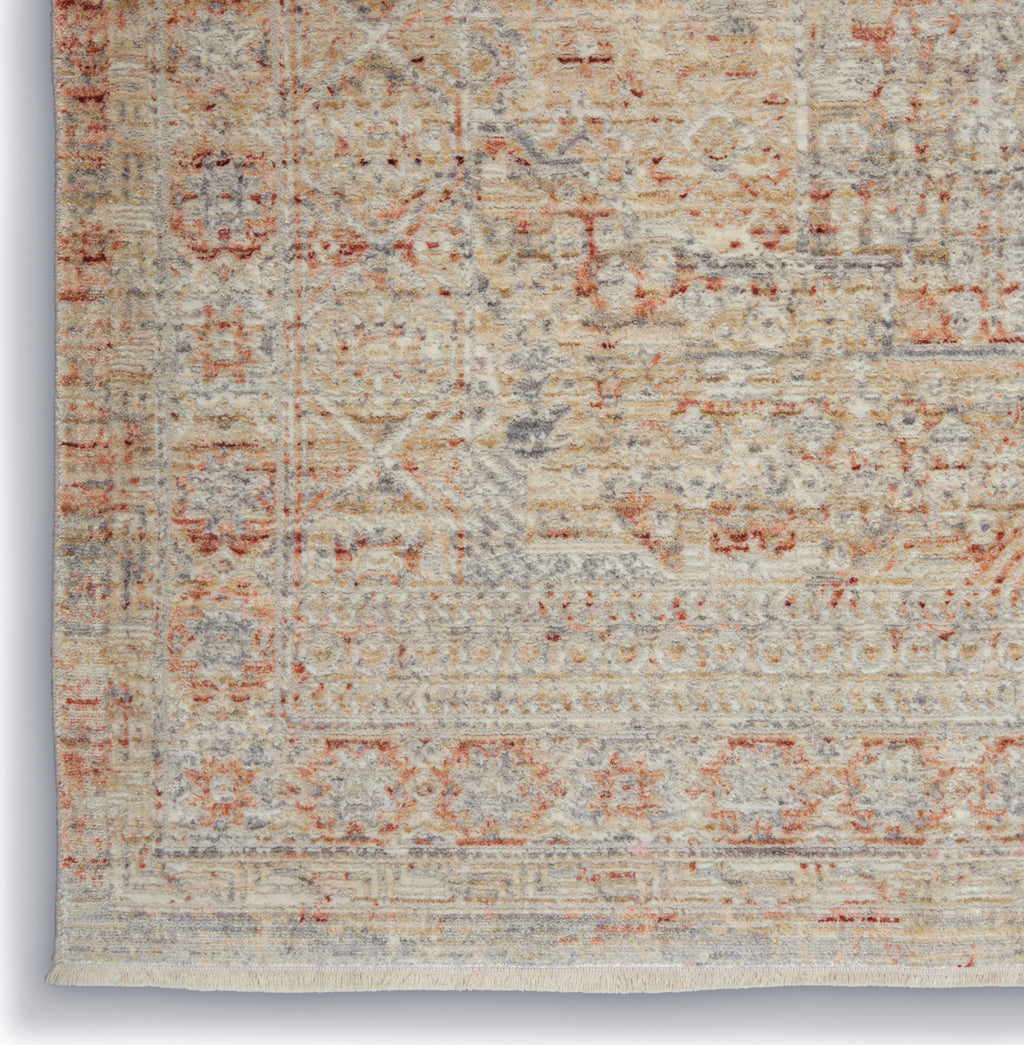 Nourison Silken Weave SLW02 Grey/Brick Area Rug – Incredible Rugs and Decor