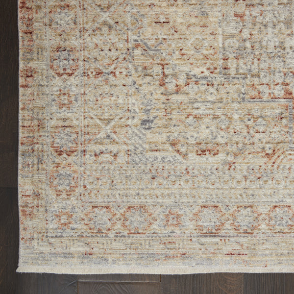 Nourison Silken Weave SLW02 Grey/Brick Area Rug – Incredible Rugs and Decor