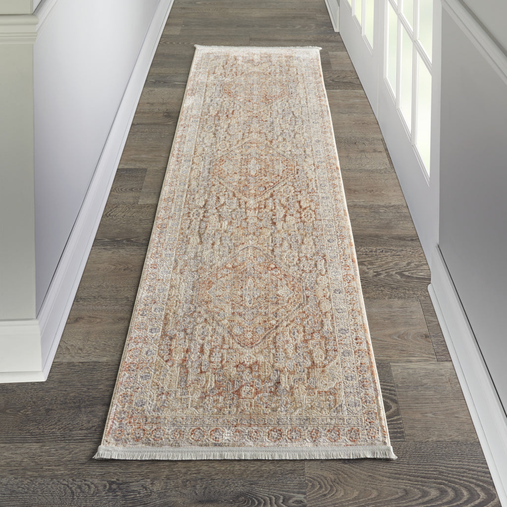 Nourison Silken Weave SLW02 Grey/Brick Area Rug – Incredible Rugs and Decor