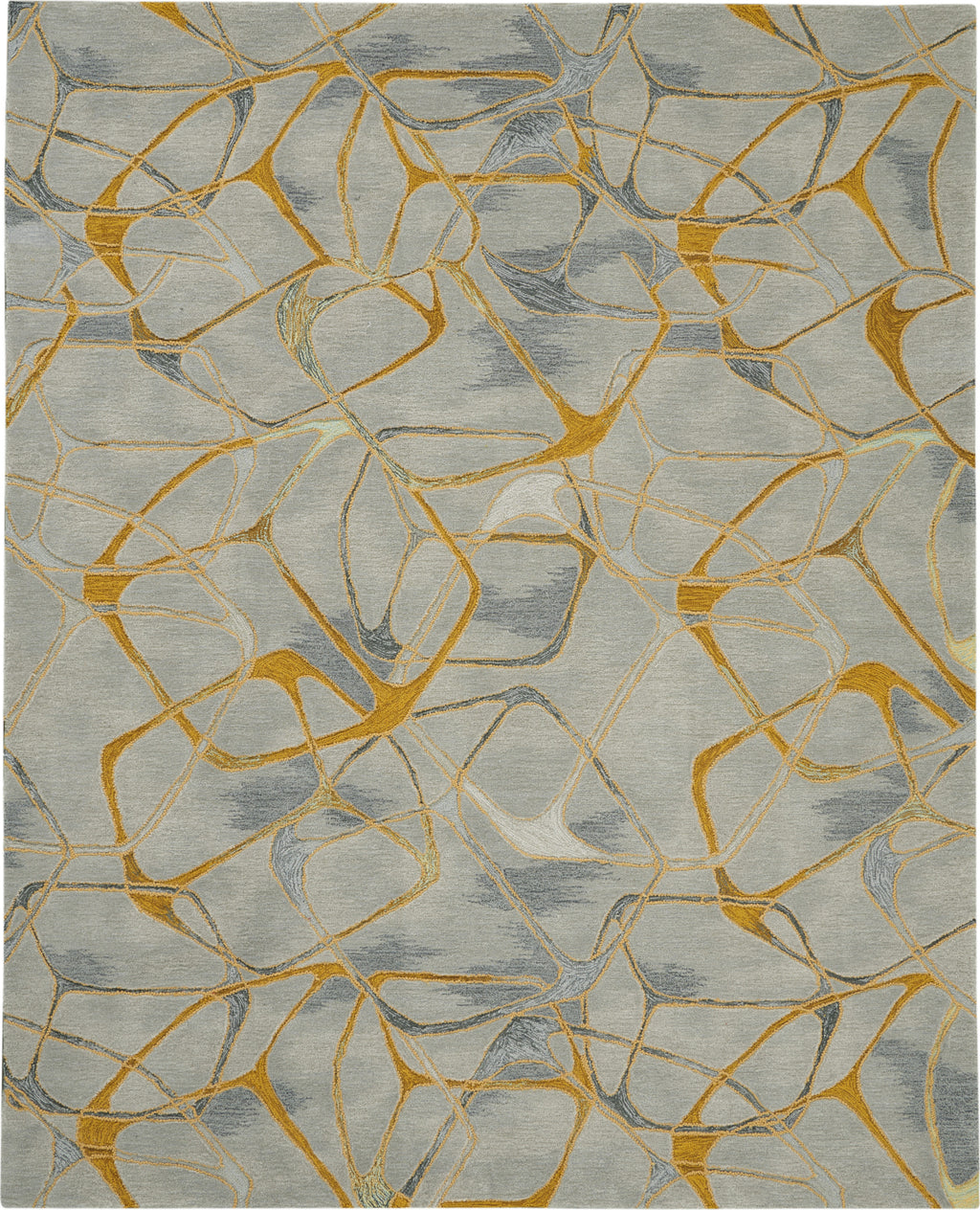 Symmetry SMM05 Grey/Yellow Area Rug by Nourison – Incredible Rugs and Decor