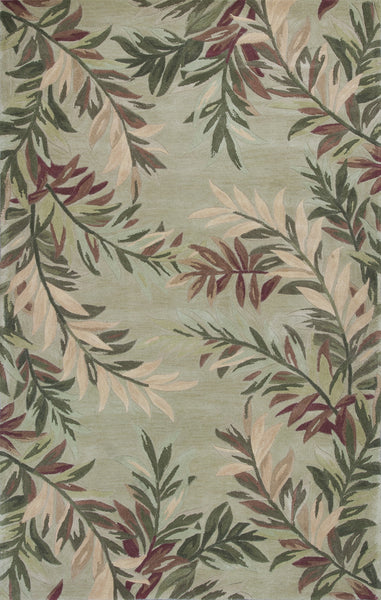 KAS Sparta 3144 Sage Tropical Branches Area Rug – Incredible Rugs and Decor