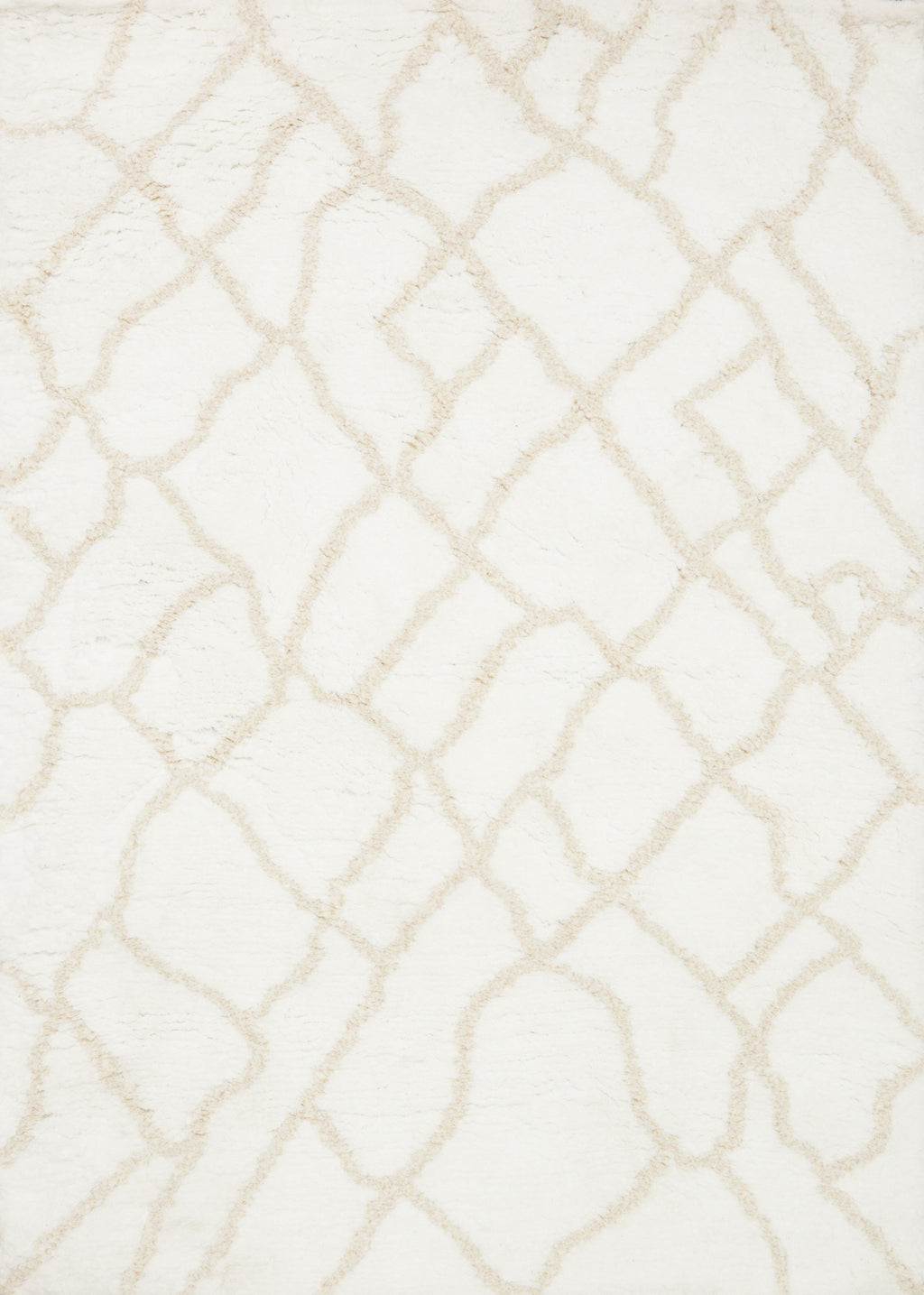 Loloi Tangier Shag TG-01 White/Beige Area Rug – Incredible Rugs and Decor