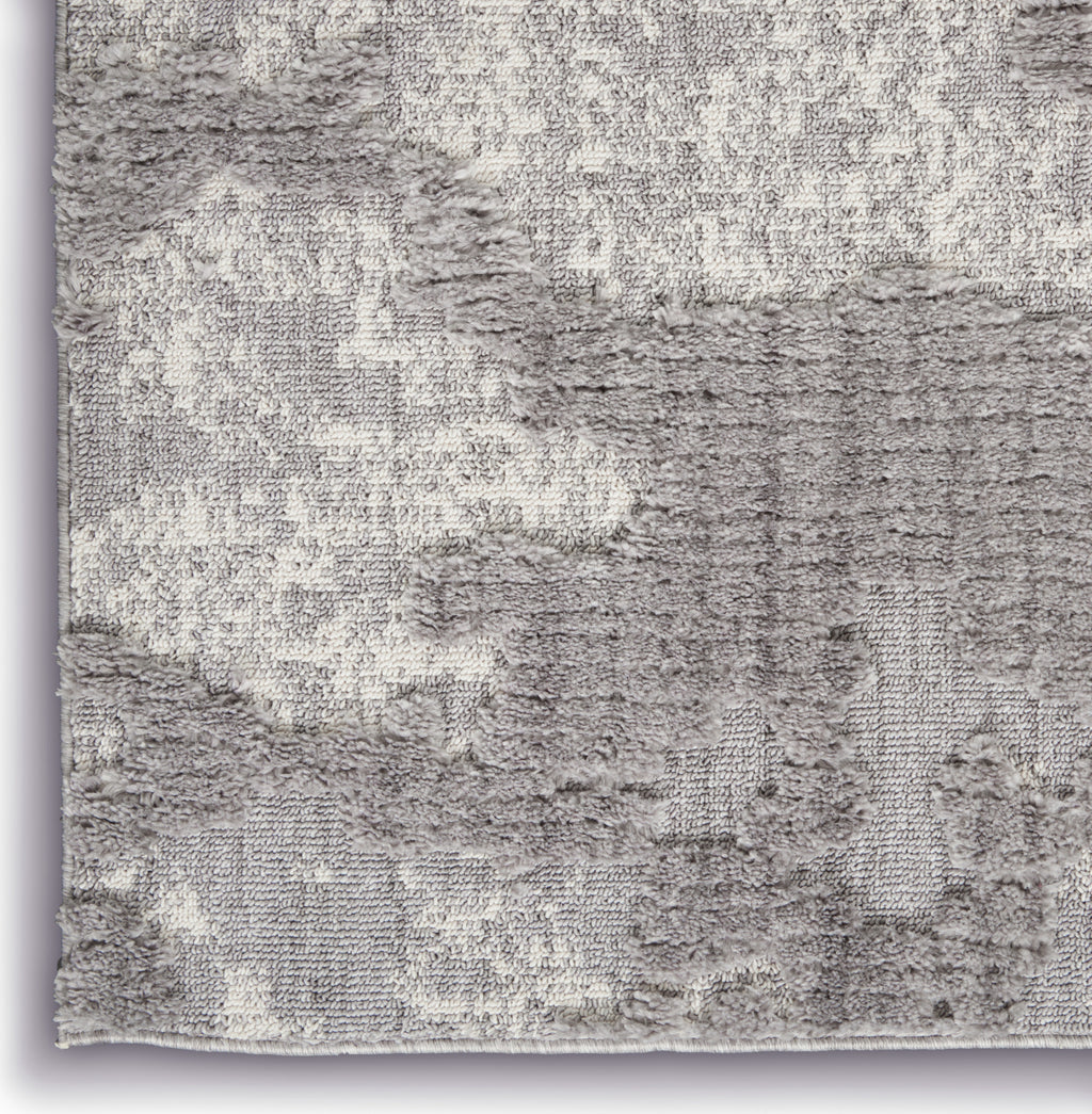Nourison Textured Contemporary TEC01 Grey/Ivory Area Rug – Incredible ...