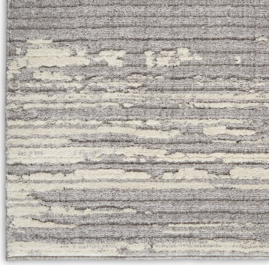Nourison Textured Contemporary TEC02 Grey/Ivory Area Rug – Incredible ...