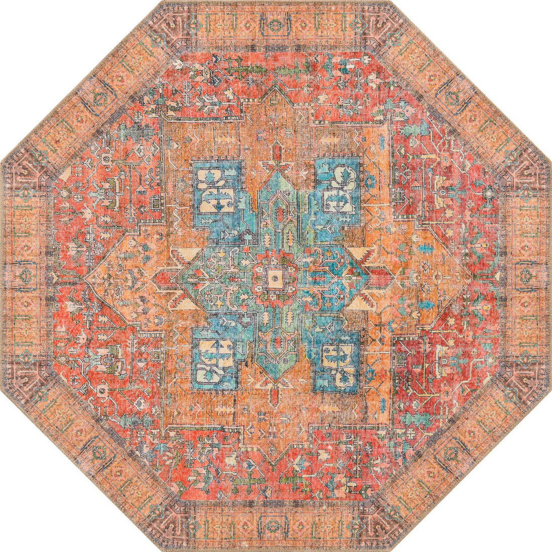 Unique Loom Timeless LEO-RVVL10 Rust Red Area Rug – Incredible Rugs and ...