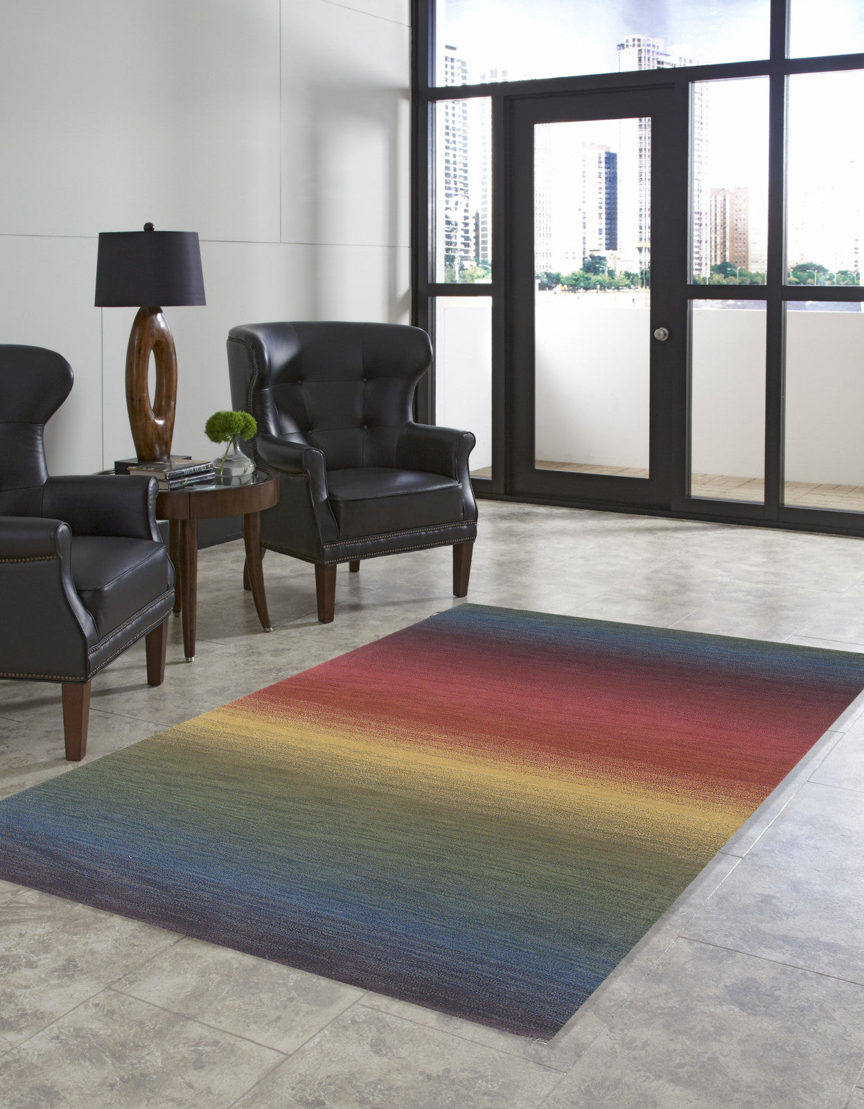 Trans Ocean Ombre Stripes Multi Area Rug by Liora Manne – Incredible ...