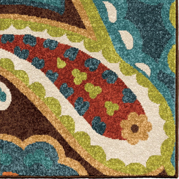 Orian Rugs Veranda Paisley Multi Area Rug – Incredible Rugs and Decor