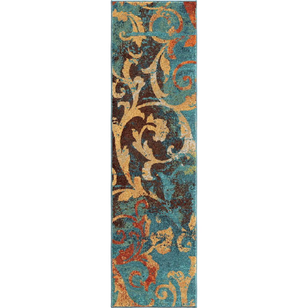 Orian Rugs Vibrance Watercolor Scroll Multi Area Rug – Incredible Rugs ...