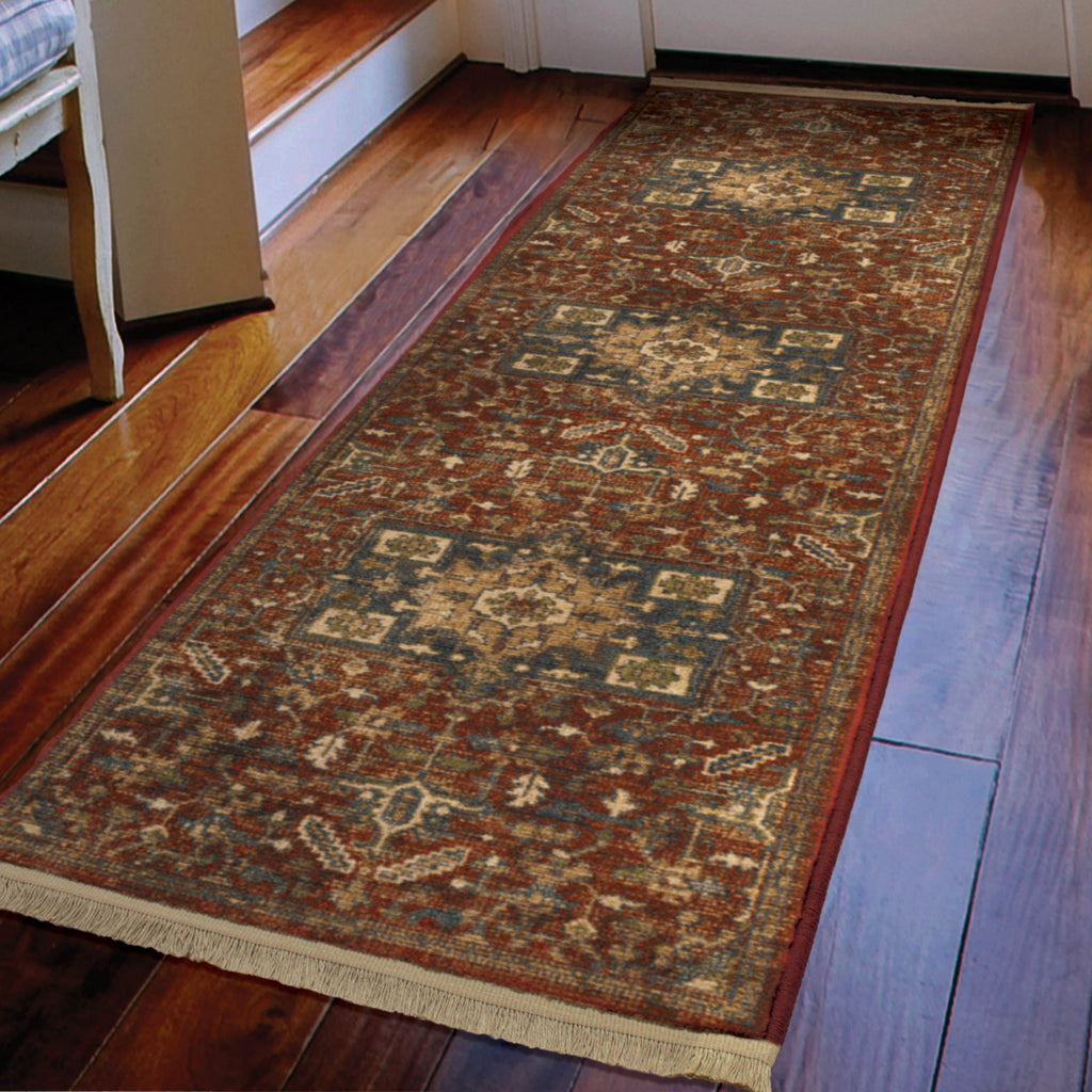 Orian Rugs Voyage Serapi Claret Area Rug – Incredible Rugs and Decor