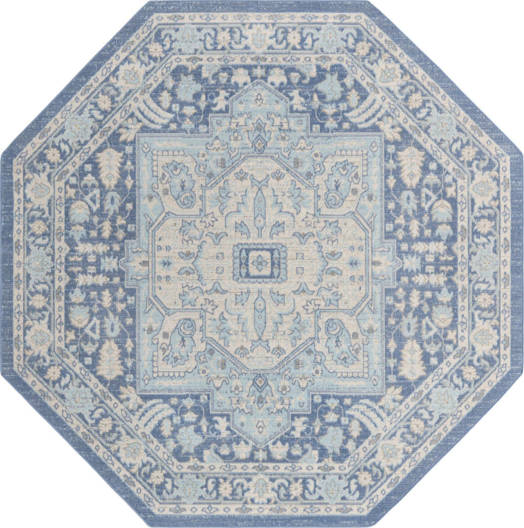 Unique Loom Whitney T-WHIT1 French Blue Area Rug – Incredible Rugs and ...