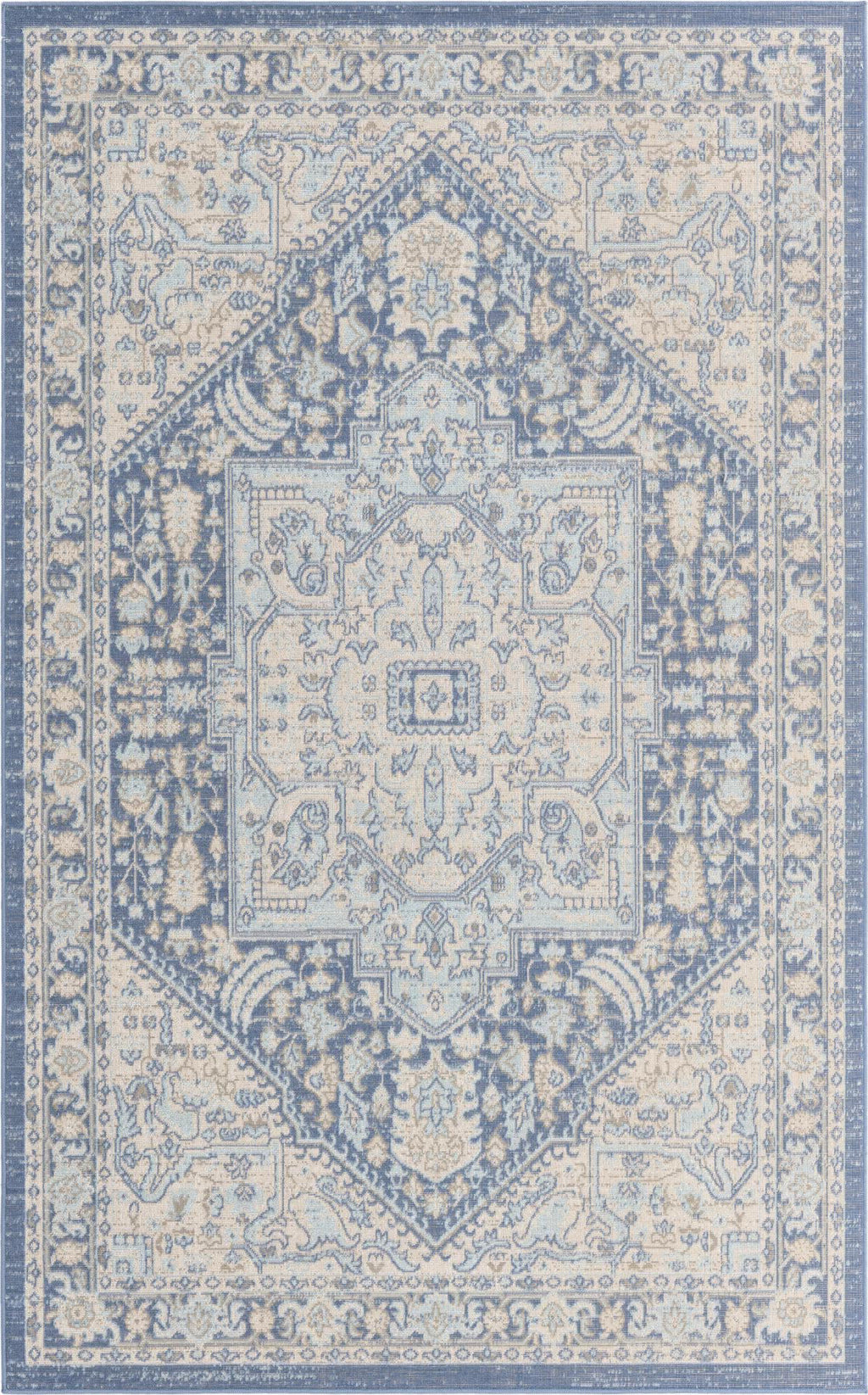Unique Loom Whitney T-WHIT1 French Blue Area Rug – Incredible Rugs and ...