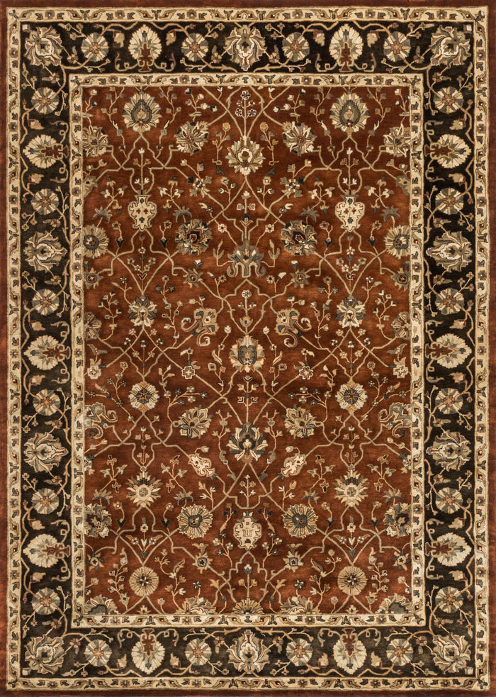 Loloi Yorkshire YK-04 Rust / Expresso Area Rug – Incredible Rugs and Decor